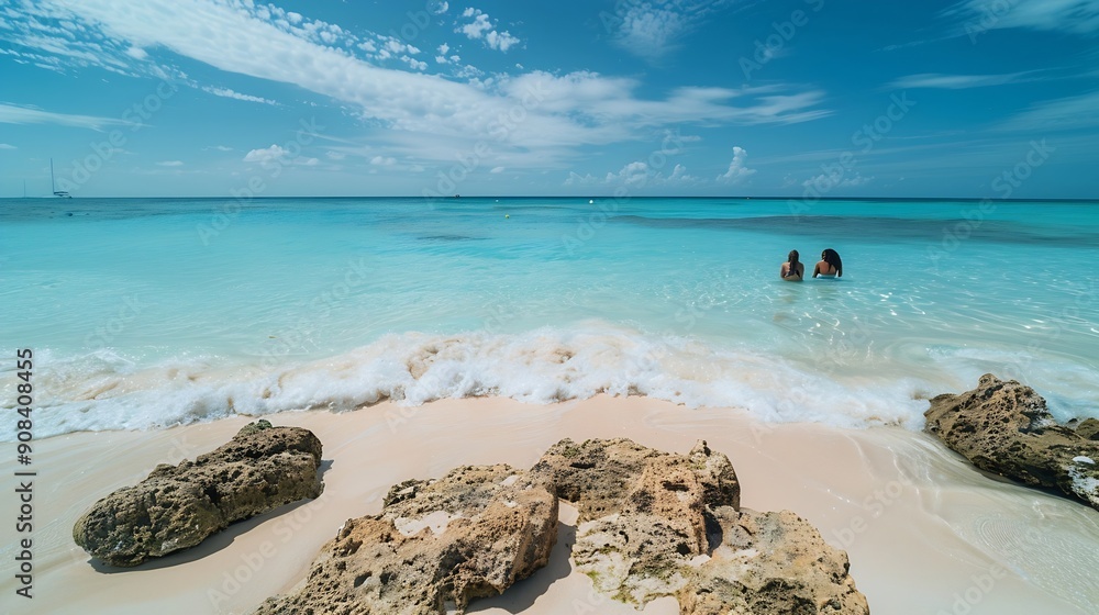 Tres Trapi Steps Triple Steps Beach Aruba A popular beach for diving ...