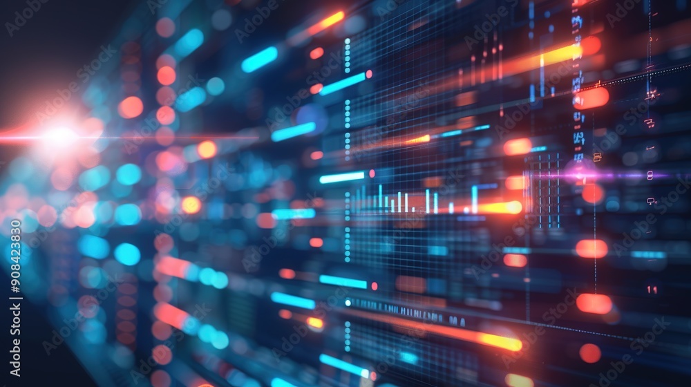 project management software, futuristic interface, gantt chart, concept ...