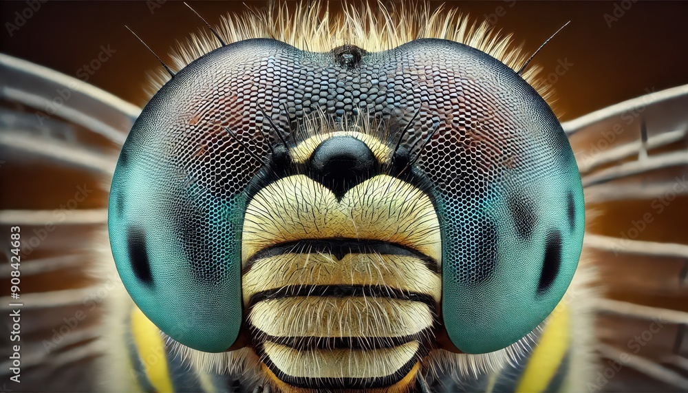 Macro Photography of Fly Eye - Detailed Close-up View of Insect ...