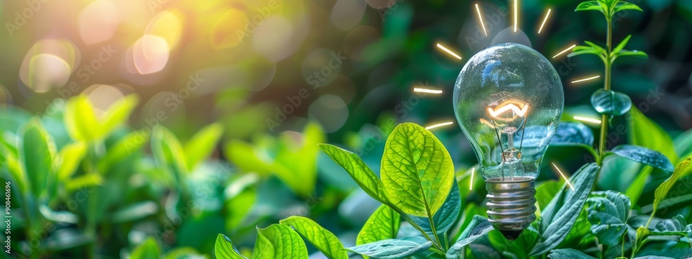 Green energy resources concept. Symbolizing renewable energy sources ...