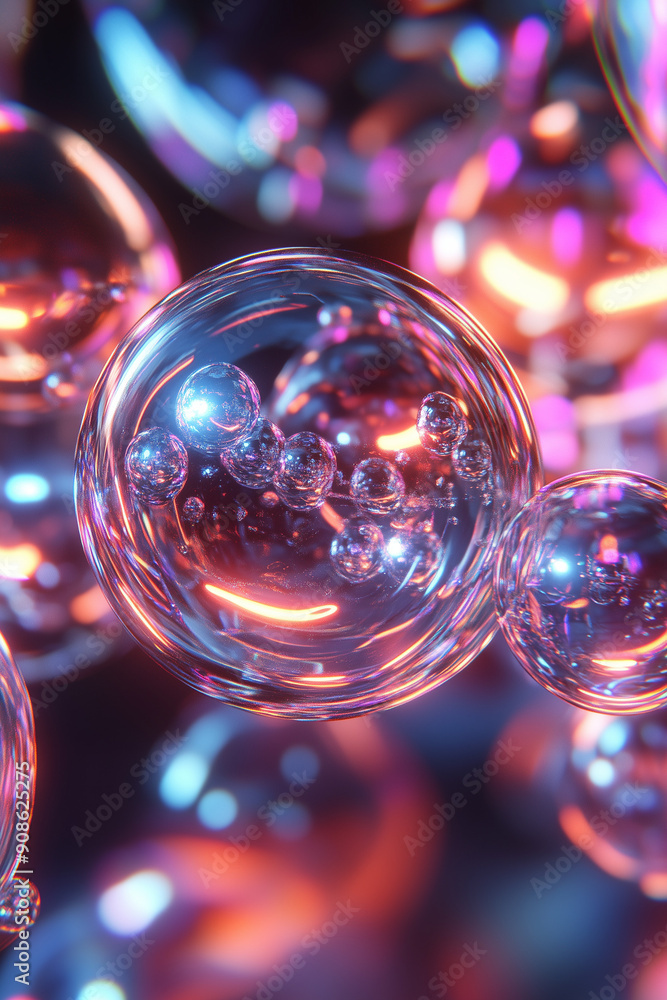 Abstract background banner, slide for solid state physics, science and ...