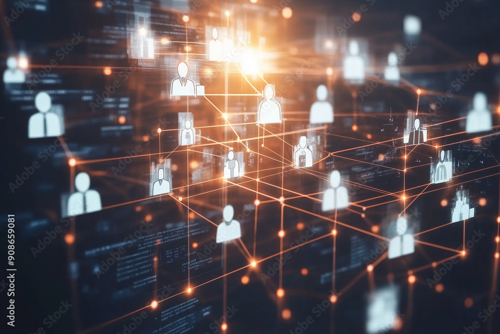 The organizational infrastructure diagram, when projected on a virtual ...