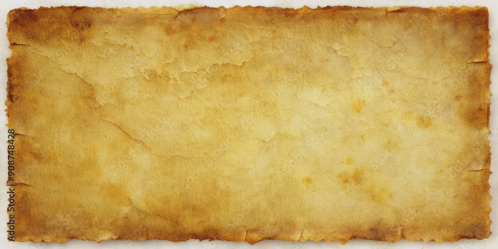 Vintage distressed paper background with yellowed parchment texture ...