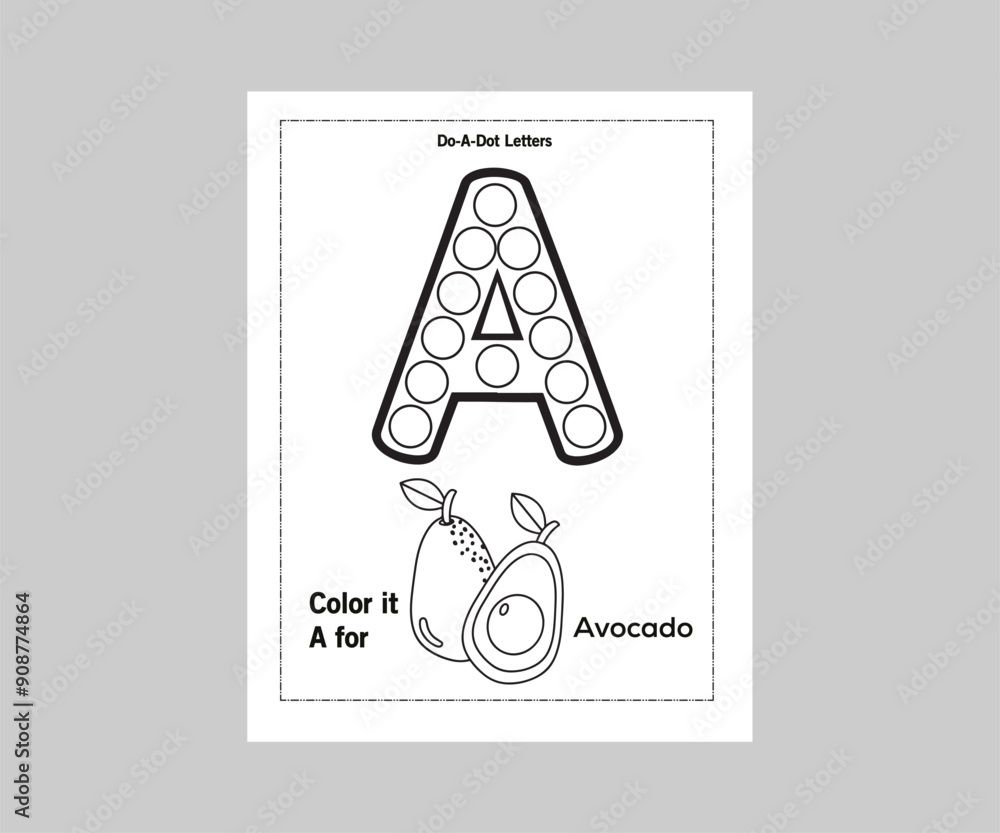 Alphabet Letter A | Alphabet Letter Tracing | Alphabet Letter Dot-To ...