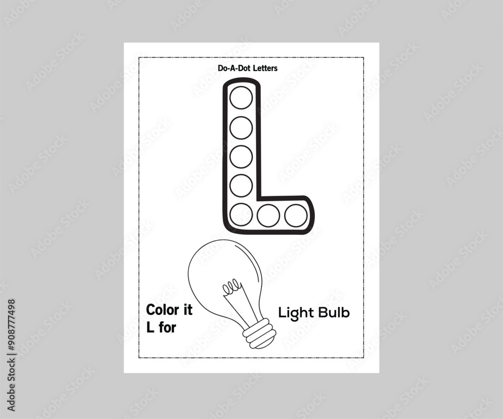Alphabet Letter L | Alphabet Letter Tracing | Alphabet Letter Dot-To ...