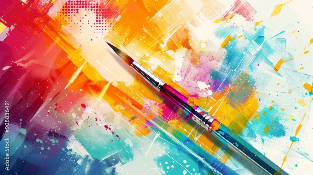 Abstract Art Design Concept Modern Contemporary Background for Business ...