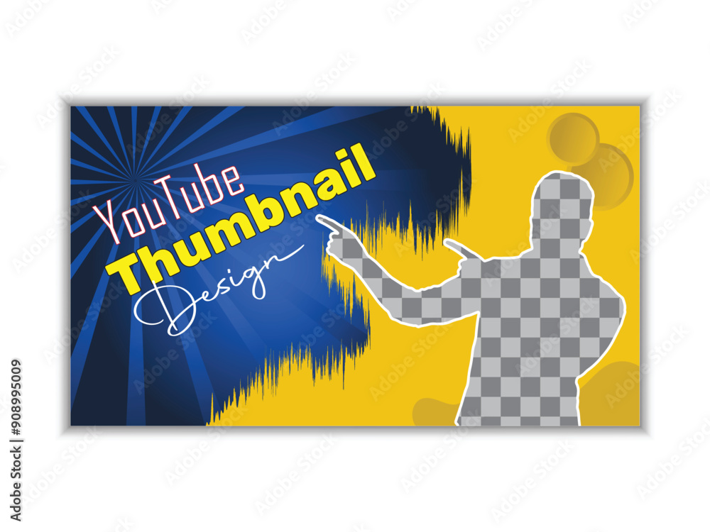 Attractive Eye-Catching YouTube Thumbnail Banner Template Layout Design ...