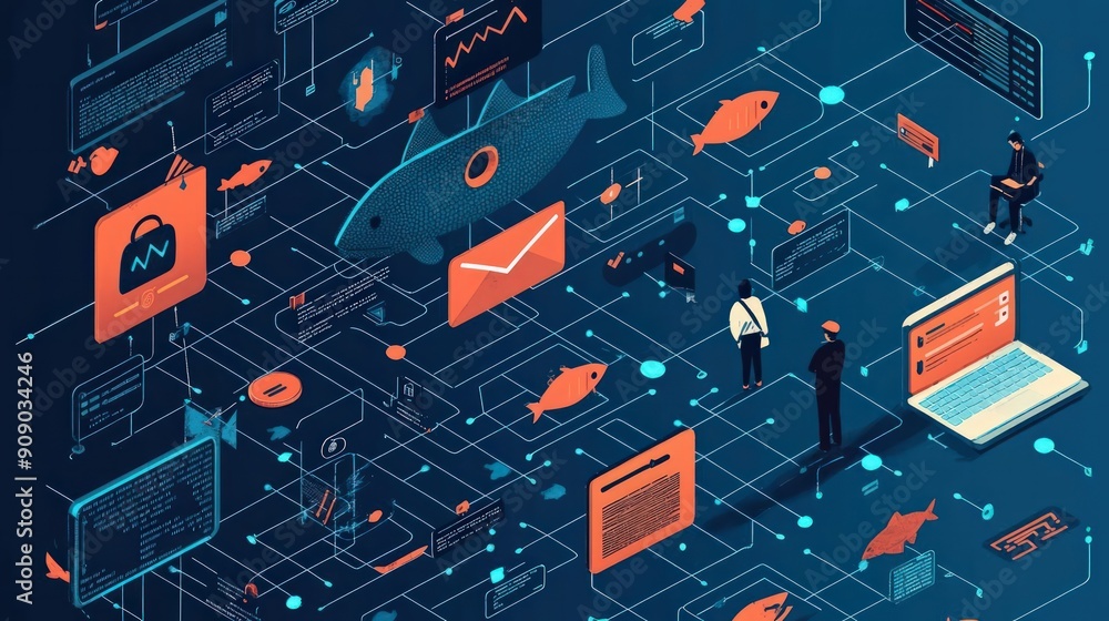 Infographicstyle chart of phishing techniques and prevention tips ...