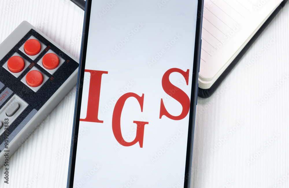 New York, USA - 1 August 2024: International Games System IGS Logo on ...