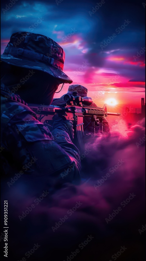 Covert operations with secret agents planning a mission, creating a ...