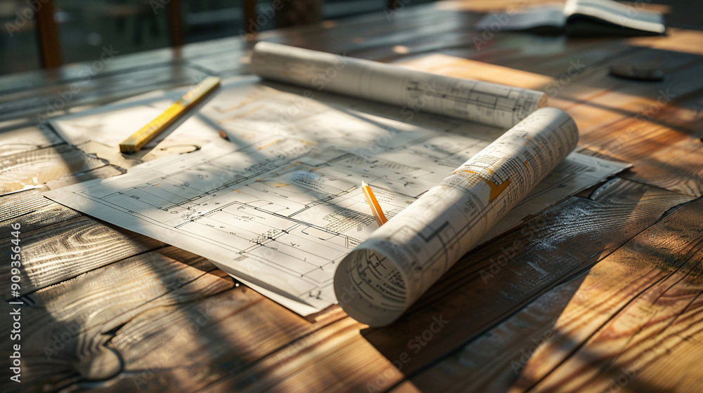 construction building design paper roll. design house plan drawings ...