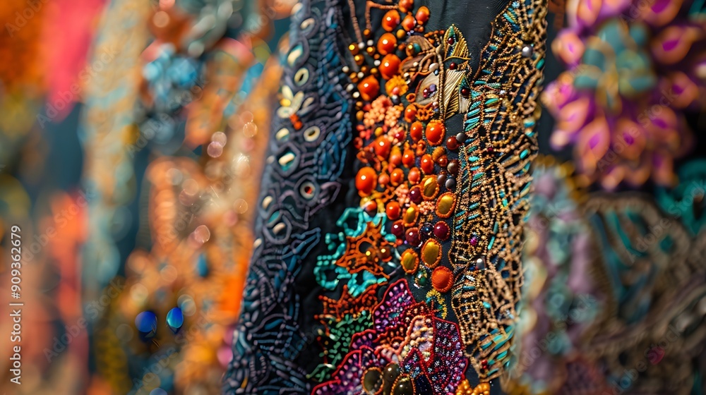 Pattern Batik Shoots of bamboo shoots Betawi cloth with floral motifs ...