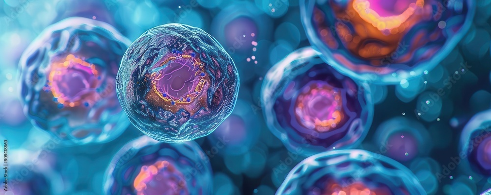Formation of haploid cells during meiosis, top view, depicting the ...