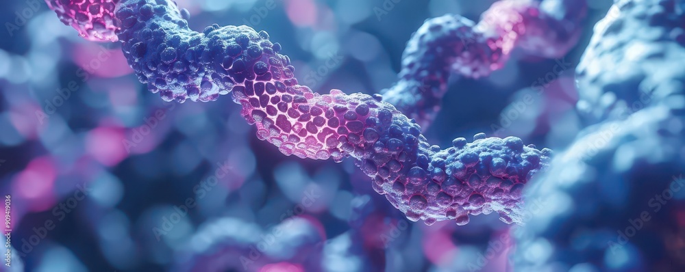 Homologous chromosome separation during meiosis, front view, depicting ...