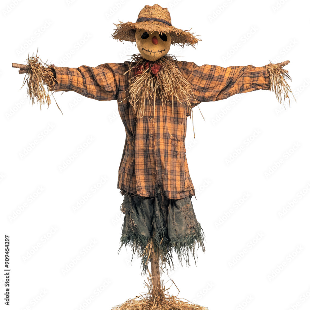 Scarecrow isolated on transparent background, png Stock Photo | Adobe Stock