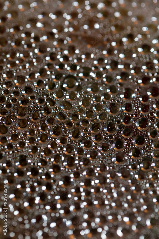 Water humidity drops bubbles macro on water colorful background liquid ...