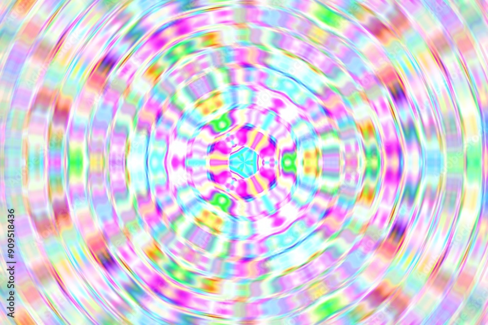 A colorful swirl with a rainbow of colors. The colors are bright and ...