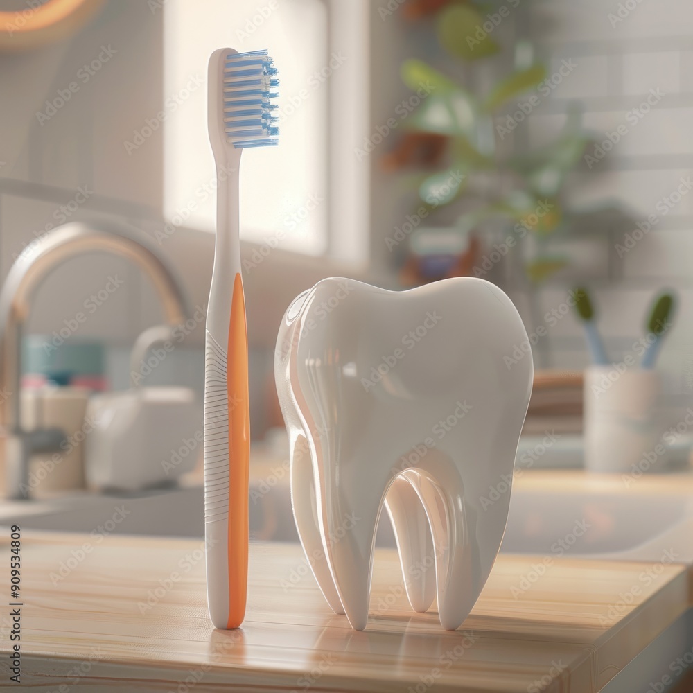 Essential dental hygiene: toothbrush and teeth in focus, significance ...