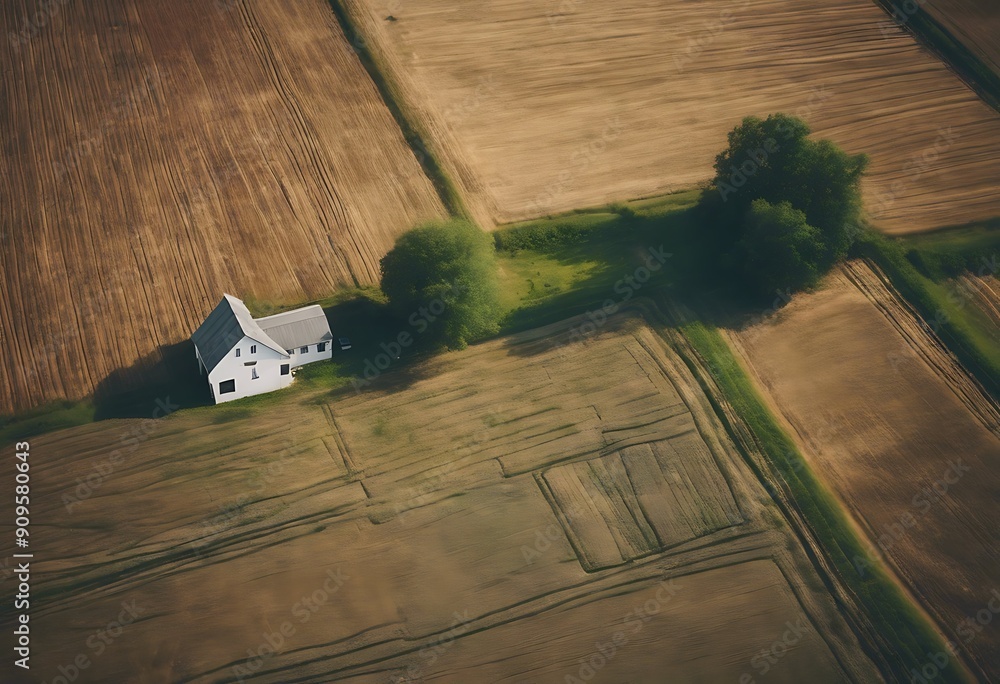 overhead photo aerial field Fallow farm Background Pattern Abstract ...