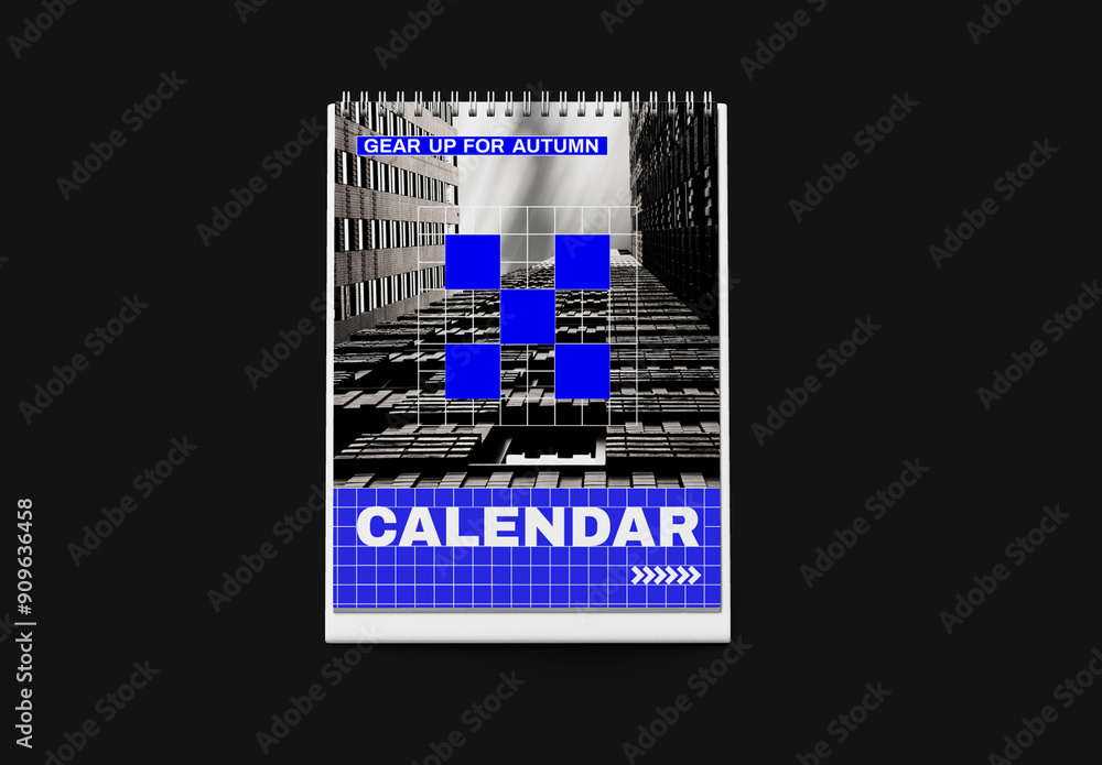 Stationery Desk Calendar Mockup Stock Template | Adobe Stock
