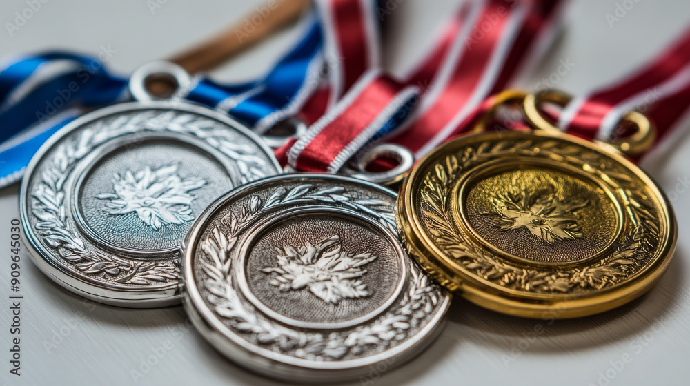 Gold, silver, and bronze medals are given to athletes who place first ...