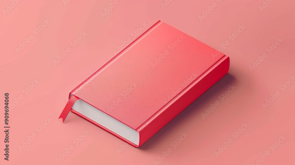 Clean and basic 2D vector of a book with a bookmark, featuring ...
