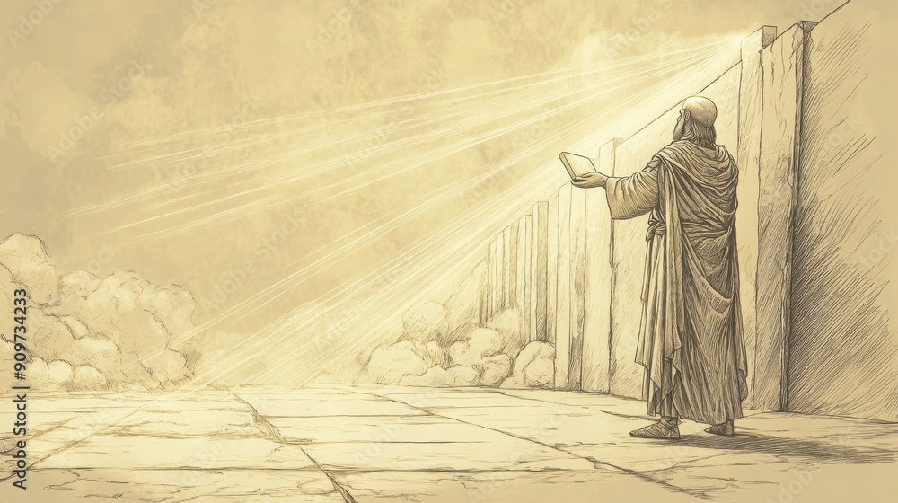 Moses Holding New Stone Tablets: Deuteronomy's The New Stone Tablets ...