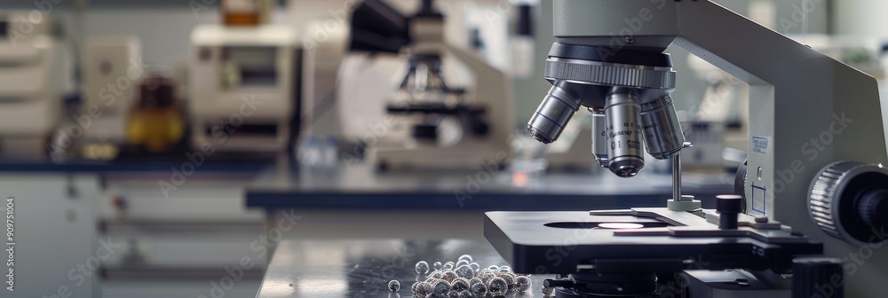 Scanning electron microscope in a physical lab, computer education ...