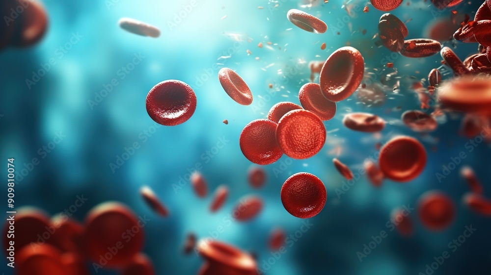 Draw a dynamic scene depicting an injury (like a cut) or an infection ...