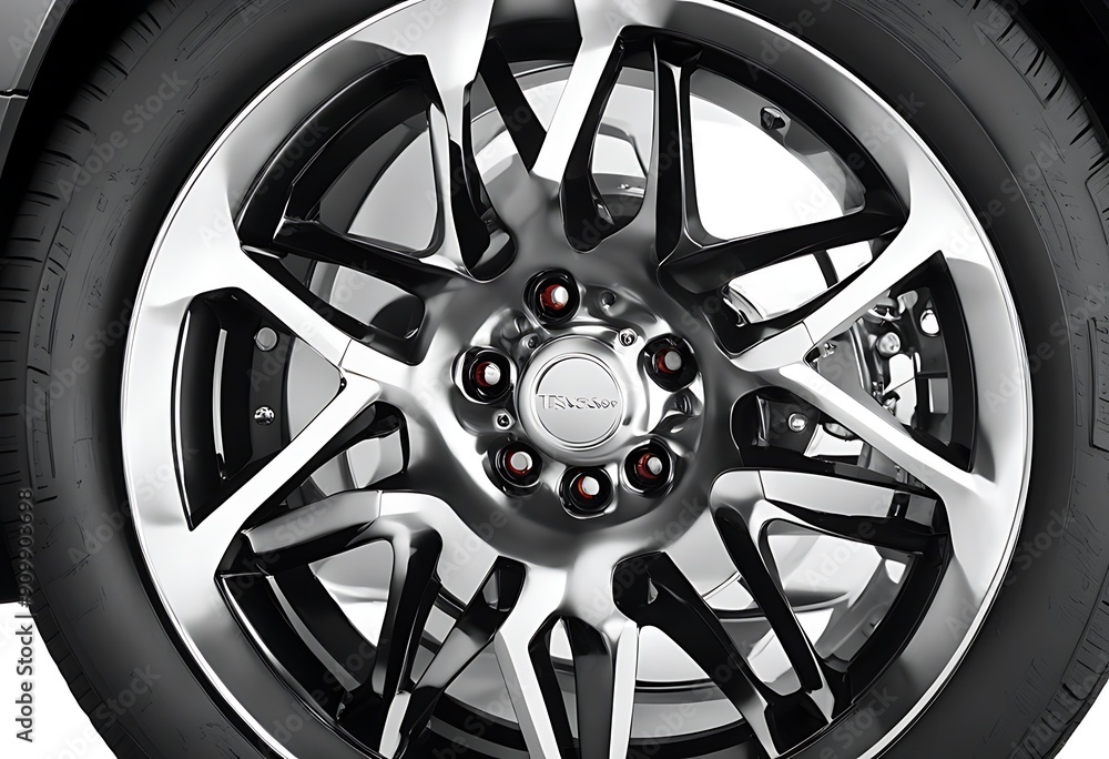 black classic wheel background car white isolated tire tyre rim ...