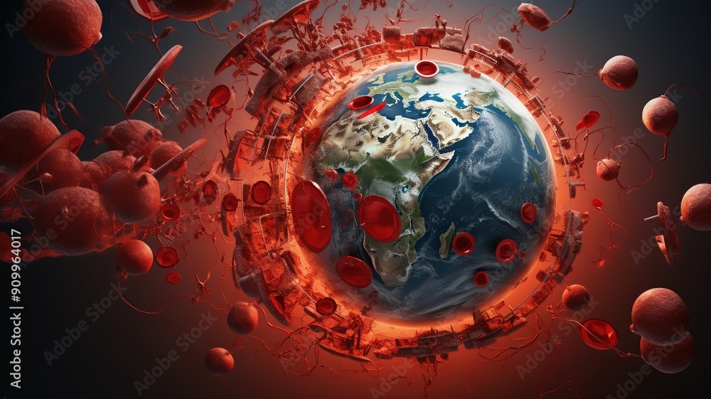 A visual representation of the life cycle of a red blood cell ...