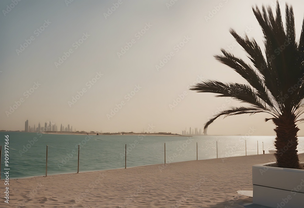 Palm Arab An Jumeirah Dubai Artificial United Sea Island Emirates Beach ...