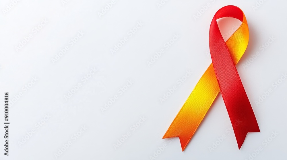 This is a paper cut ribbon. World Hepatitis Day awareness month, 28 ...