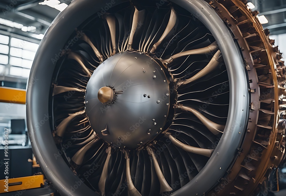 section cross airplane turbine modern engine jet turbojet aeroplane ...