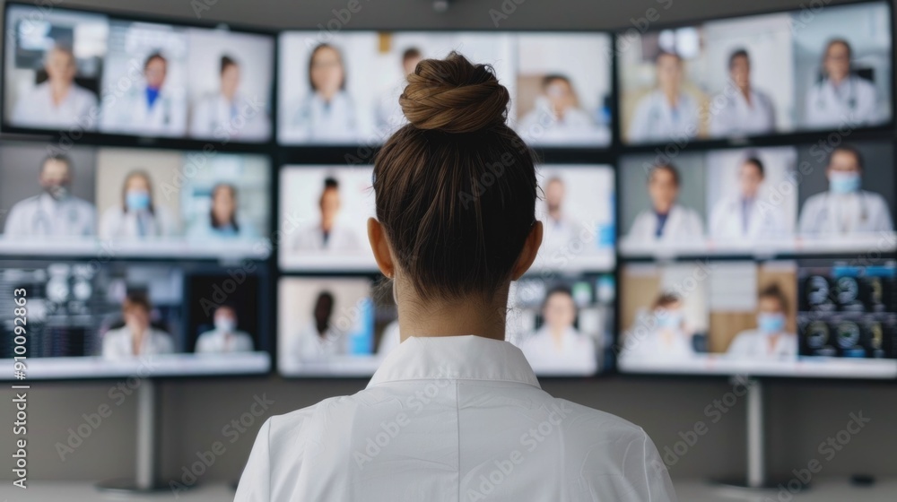 Healthcare video conferencing system enabling group medical ...