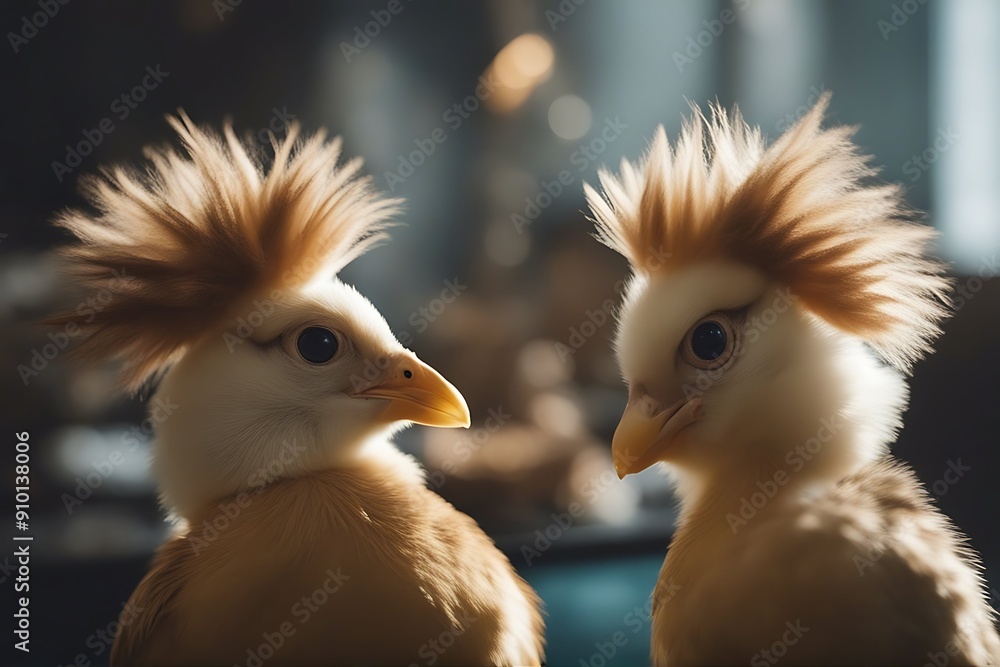 two hair chicks crazier one even crazy chick chicken unusual yellow ...