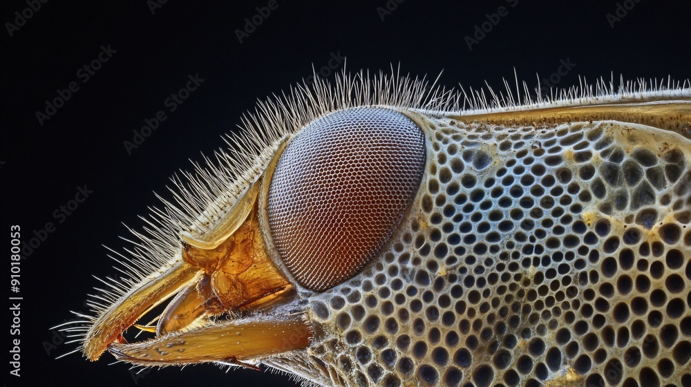 This microscopic view of an insect's proboscis reveals the complex ...