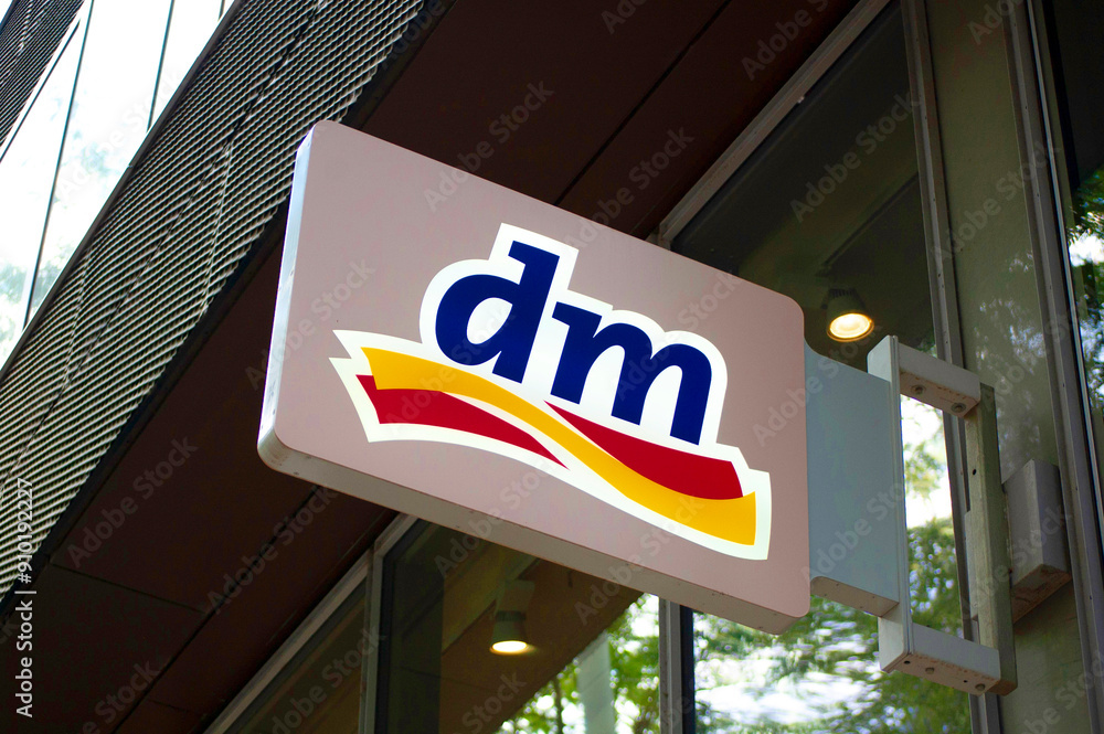 Vienna, Austria - 29 July 2024: Logo of DM drugstore. Stock Photo ...