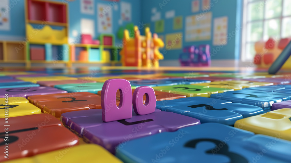 Big counting tool for kids in schools. Learning Math Stock Illustration ...