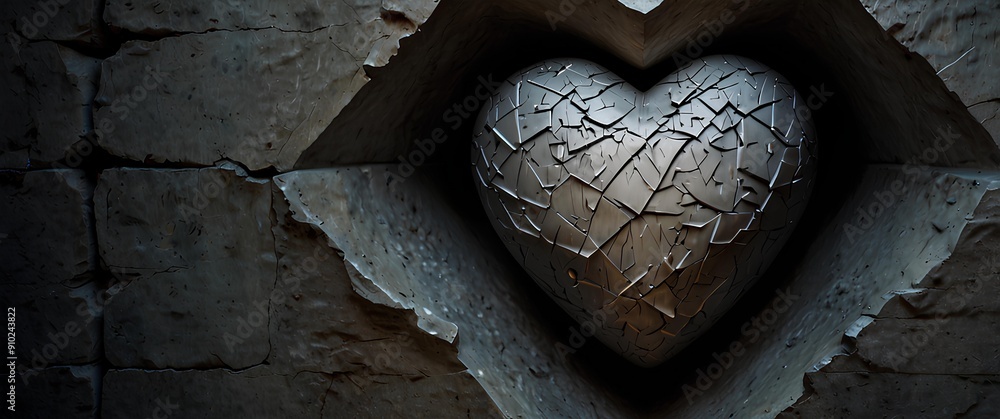 A Stoned Rough heart. Symbolizing a Soft heart Transformed into a rough ...