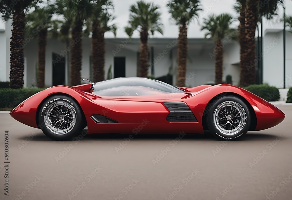 non race concept branded car sports auto automobile fiery fire flames ...