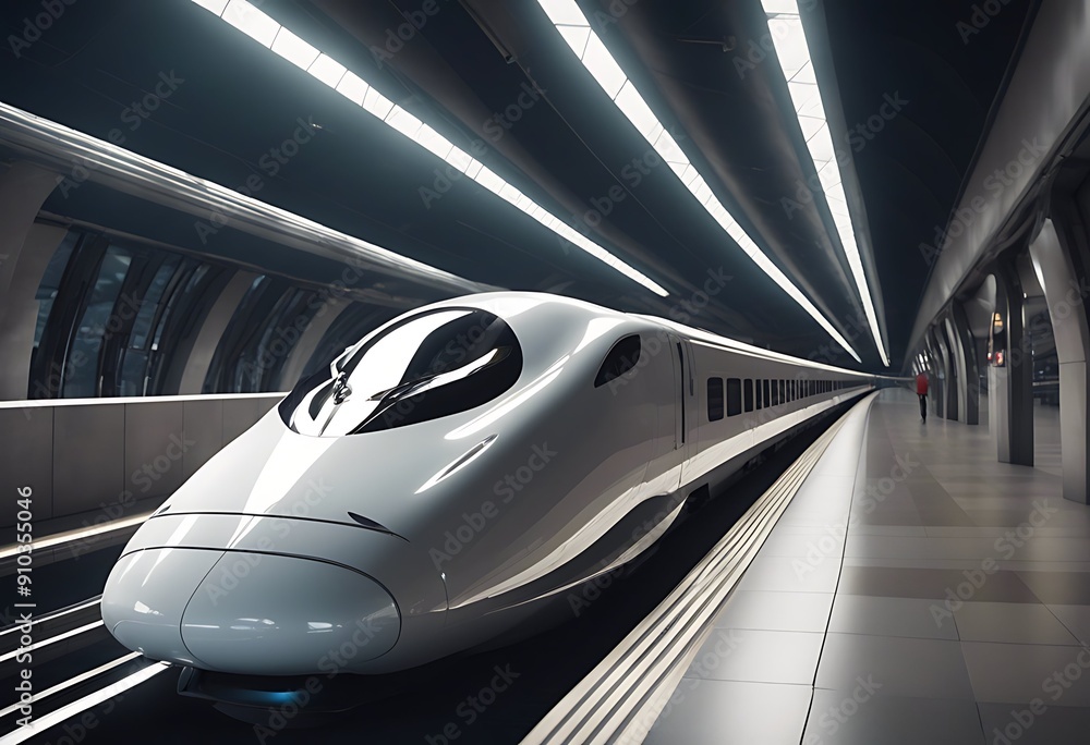 speed high train bullet render d locomotive motion track travel move ...