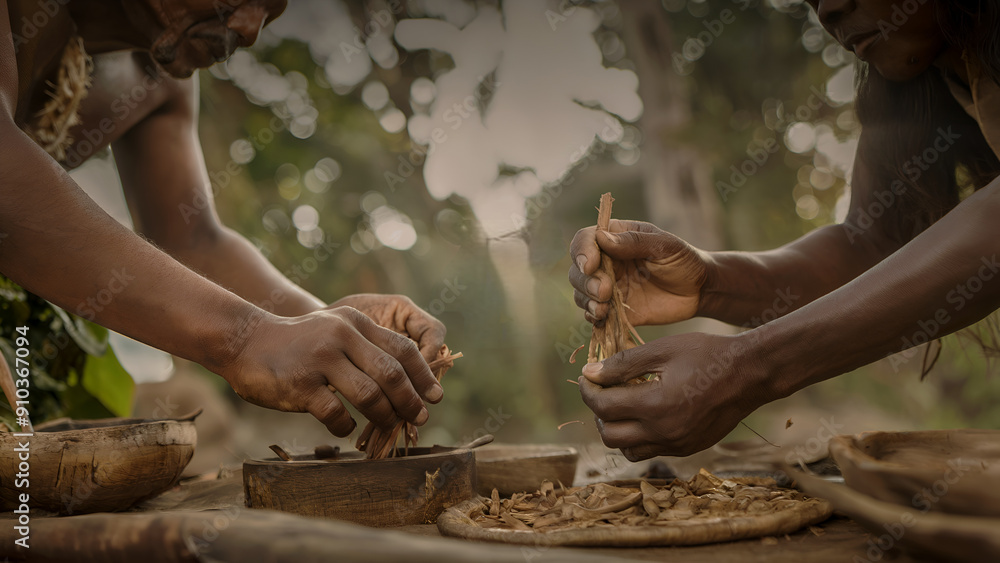 Close-Up of Sentinelese Tribe Preparing Food - Andaman Islands, India ...