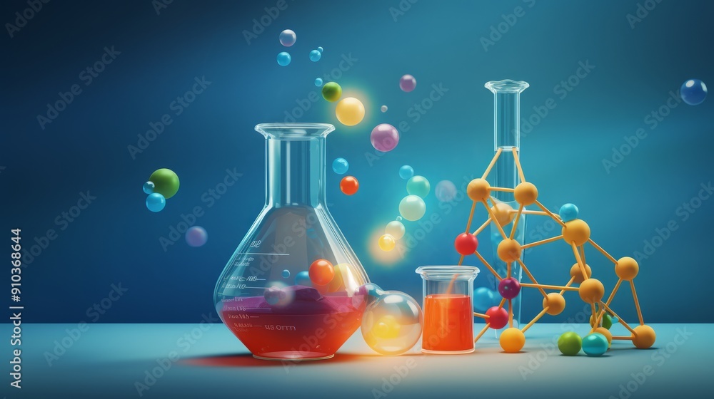 Innovative science education for kids: chemistry experiment with beaker ...