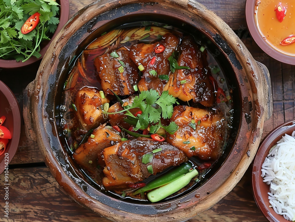 Ca Kho To. The most popular Vietnamese dishes. Caramelized fish ...
