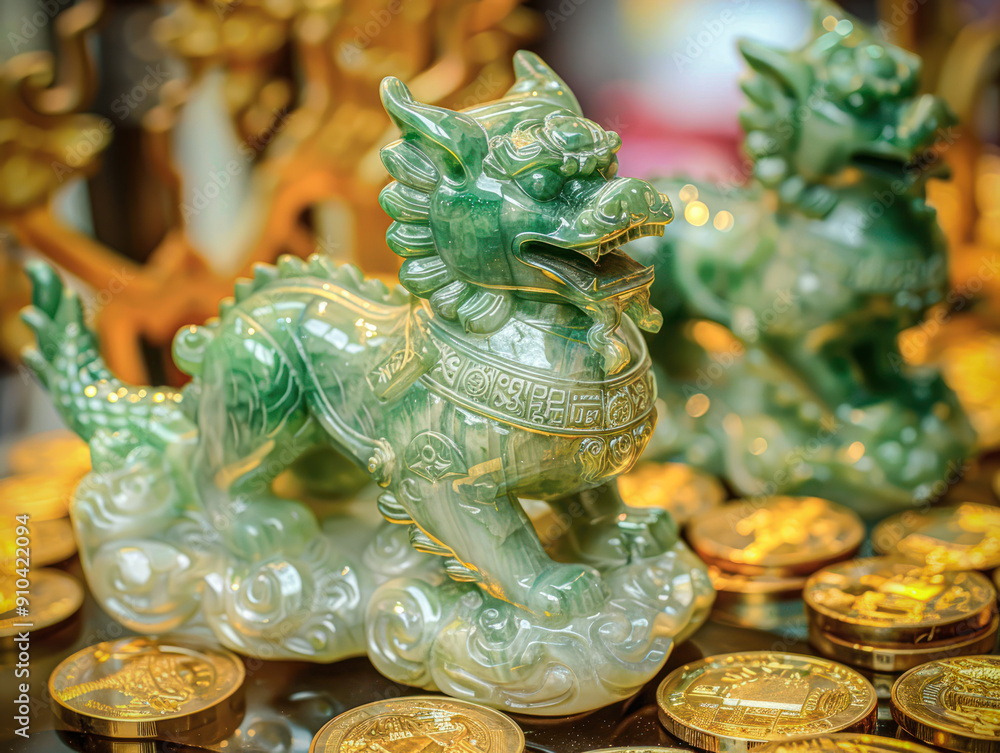 Jade Pixiu statue,pixiu symbol,pixiu Chinese,Pixiu is a symbol of good ...