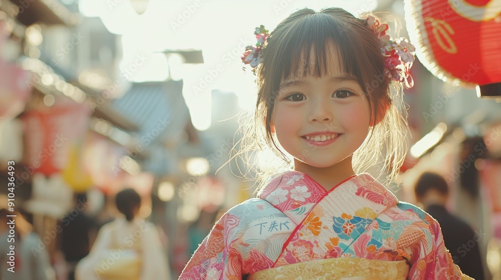 10. Japanese children's day celebration, in a vintage film style, using ...