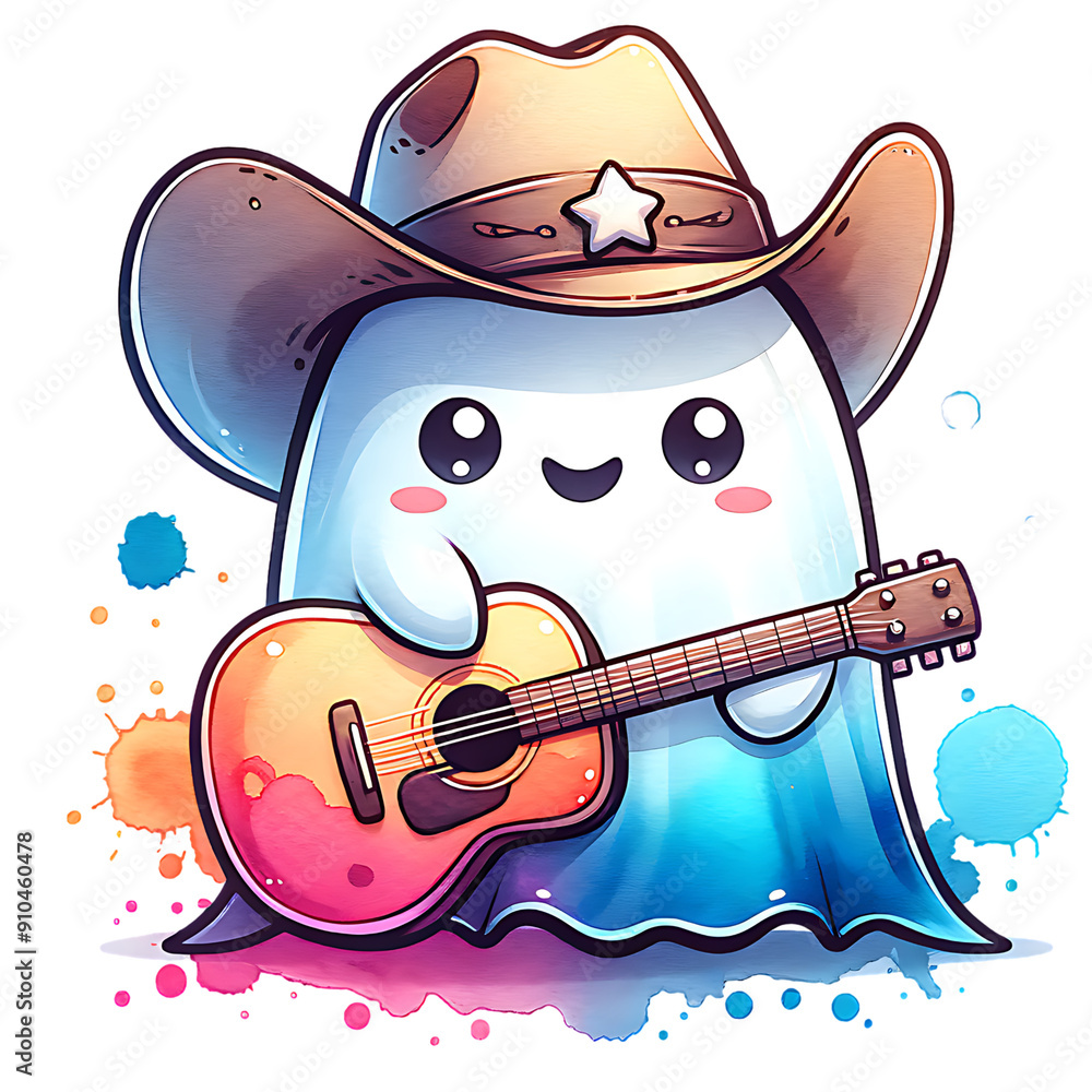 Ghost PNG, Cute Ghost, Ghost Sheriff, Ghost with gun, Ghost Cowboy PNG ...