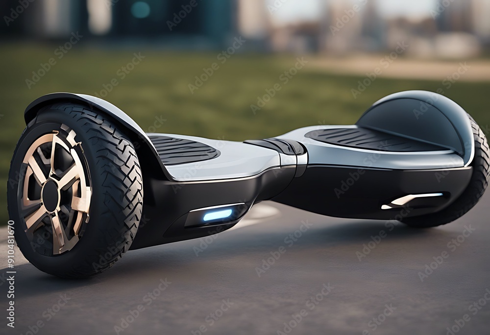 hoverboard black balancing rendering self 3d scooter three-dimensional ...