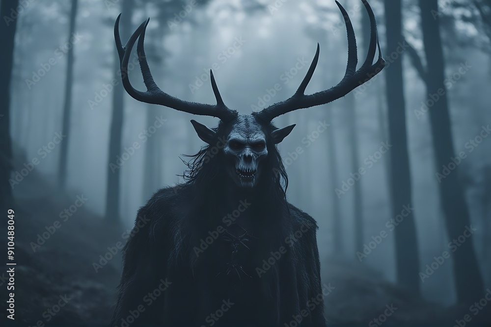 meet a antlers horrifying elongated teeth emerges head mists night ...